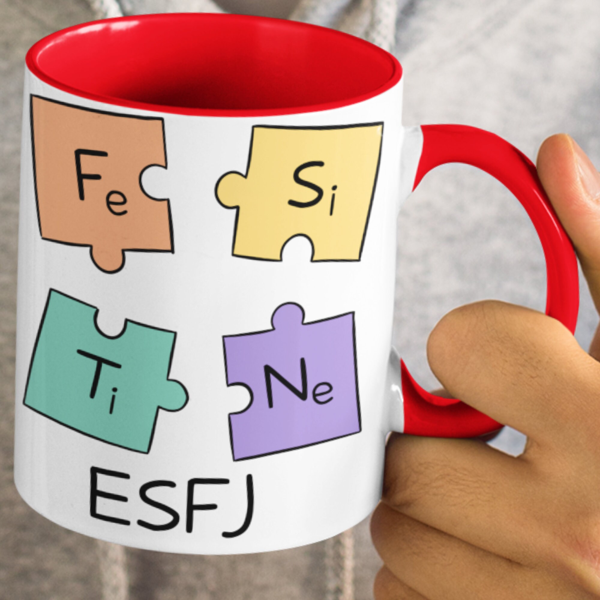 ESFJ Fesi MBTI Cognitive Functions Fun Puzzle Consul - Etsy