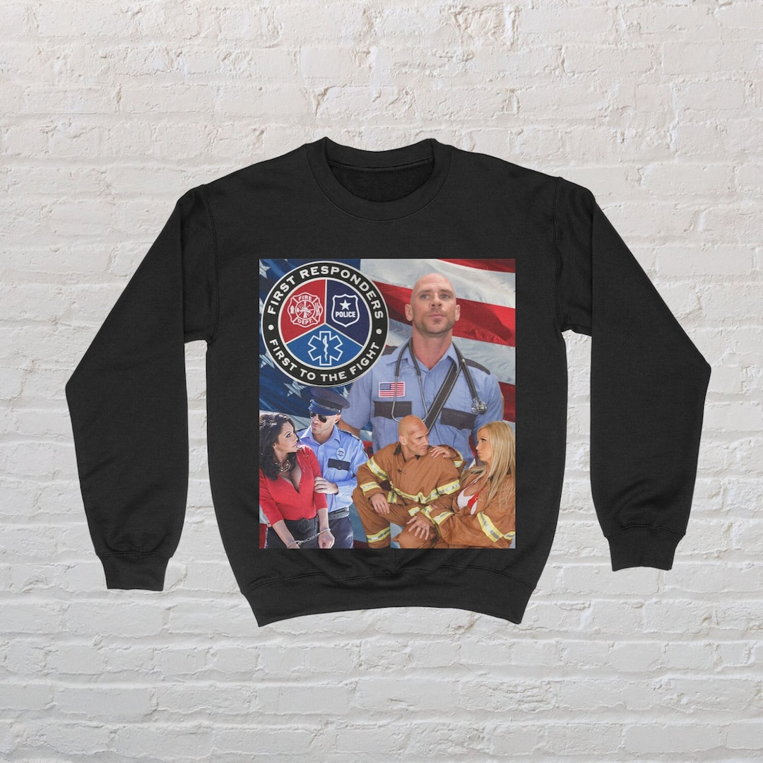 First Responders Sweatshirt | Johnny Sins | American Flag | EMT ...
