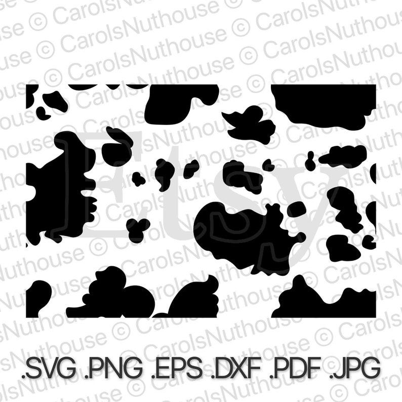 Cow Print SVG, Cow Print SVG Wrap, Mini Cow Print Svg, Cow Print SVG ...