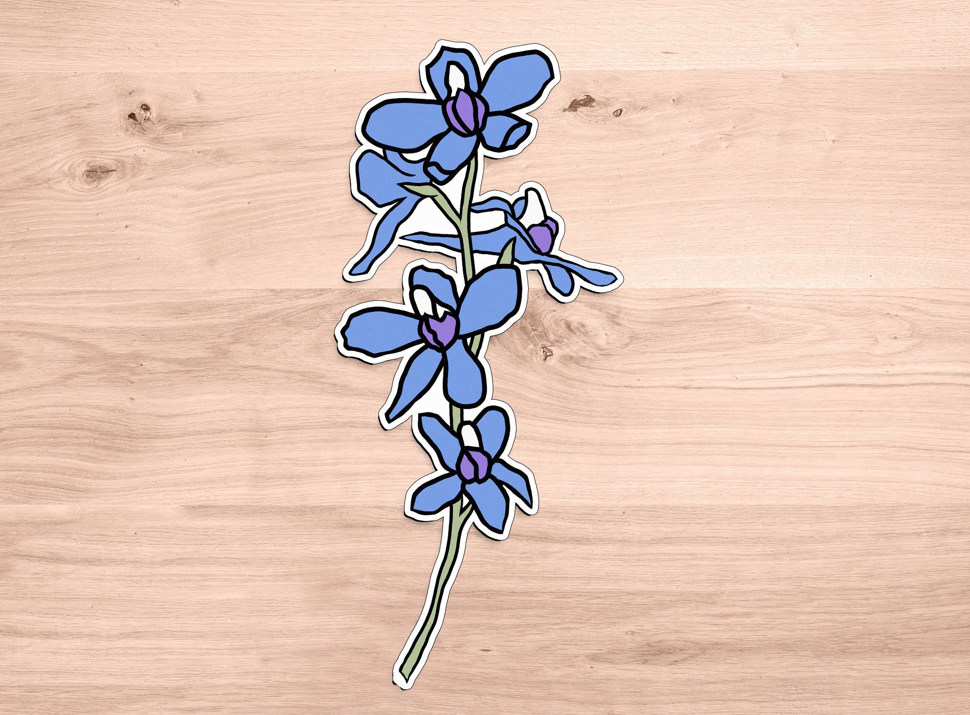 July Larkspur SVG, Larkspur Flower SVG, Wild Flower Svg, Delicate ...