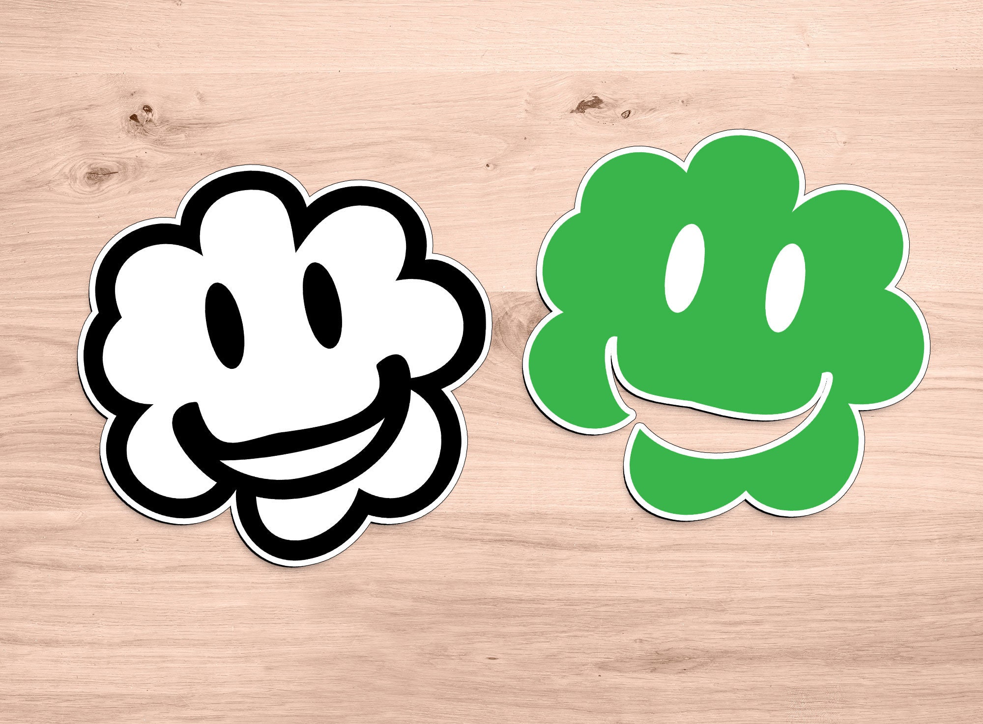 Shammy the Shamrock Smiley Face SVG, Shamrock Green Smiley Face SVG ...