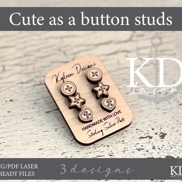 Laser Cut Button - Etsy