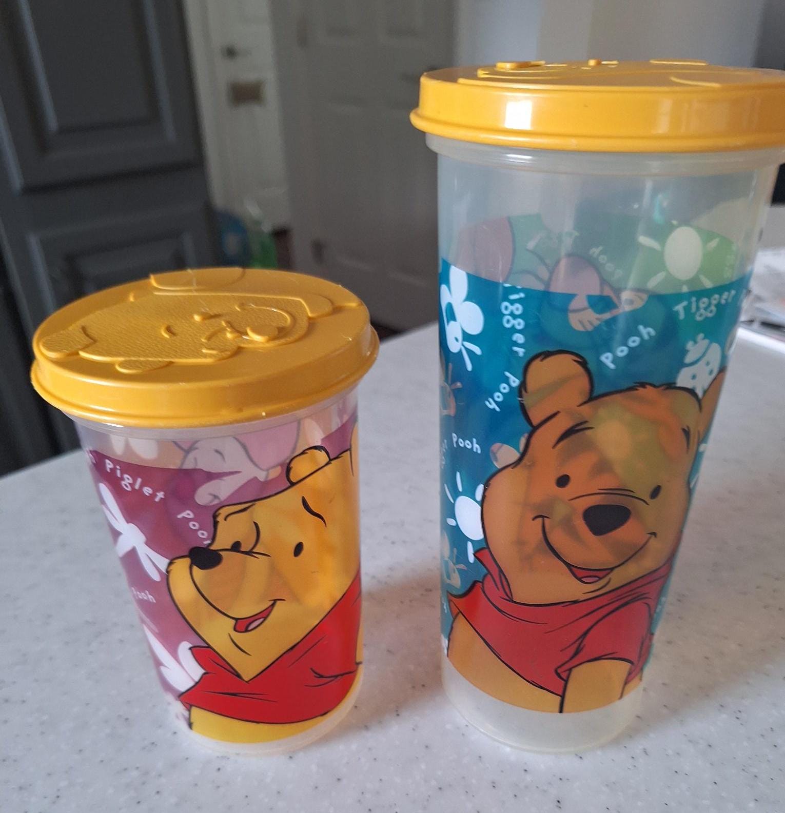 Vintage Pooh and Tigger Tupperware Pencil and Crayon Cups - Etsy