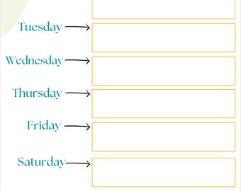 Weekly Planner With Hourly Timestamps - Etsy
