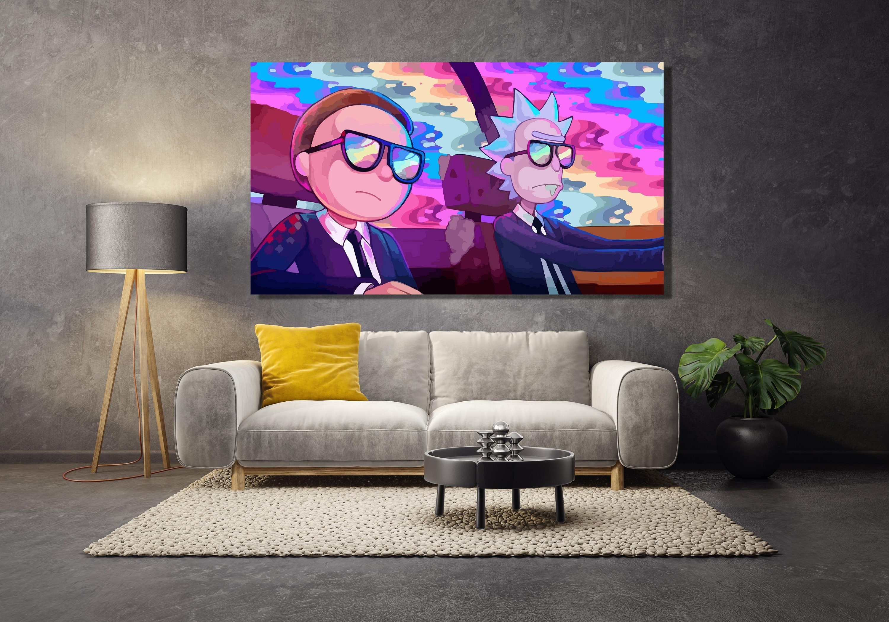 Rick and Morty Decor, Rick and Morty Wall Art, Rick and Morty Poster ...