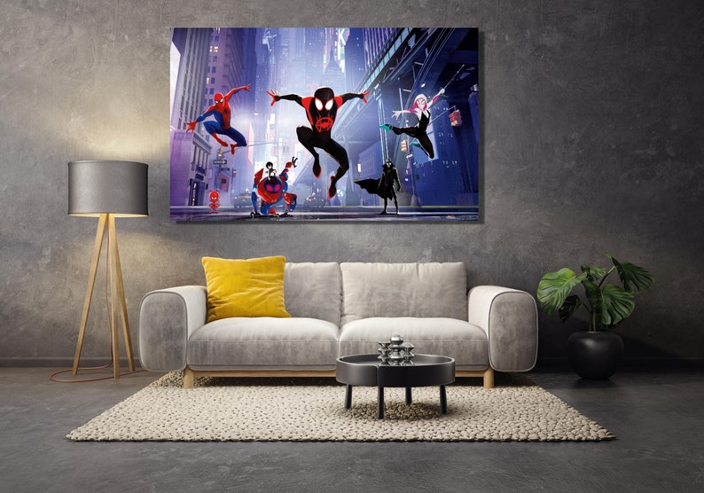 Spiderman Canvas Wall Art Spiderman Poster Spider-man Home - Etsy