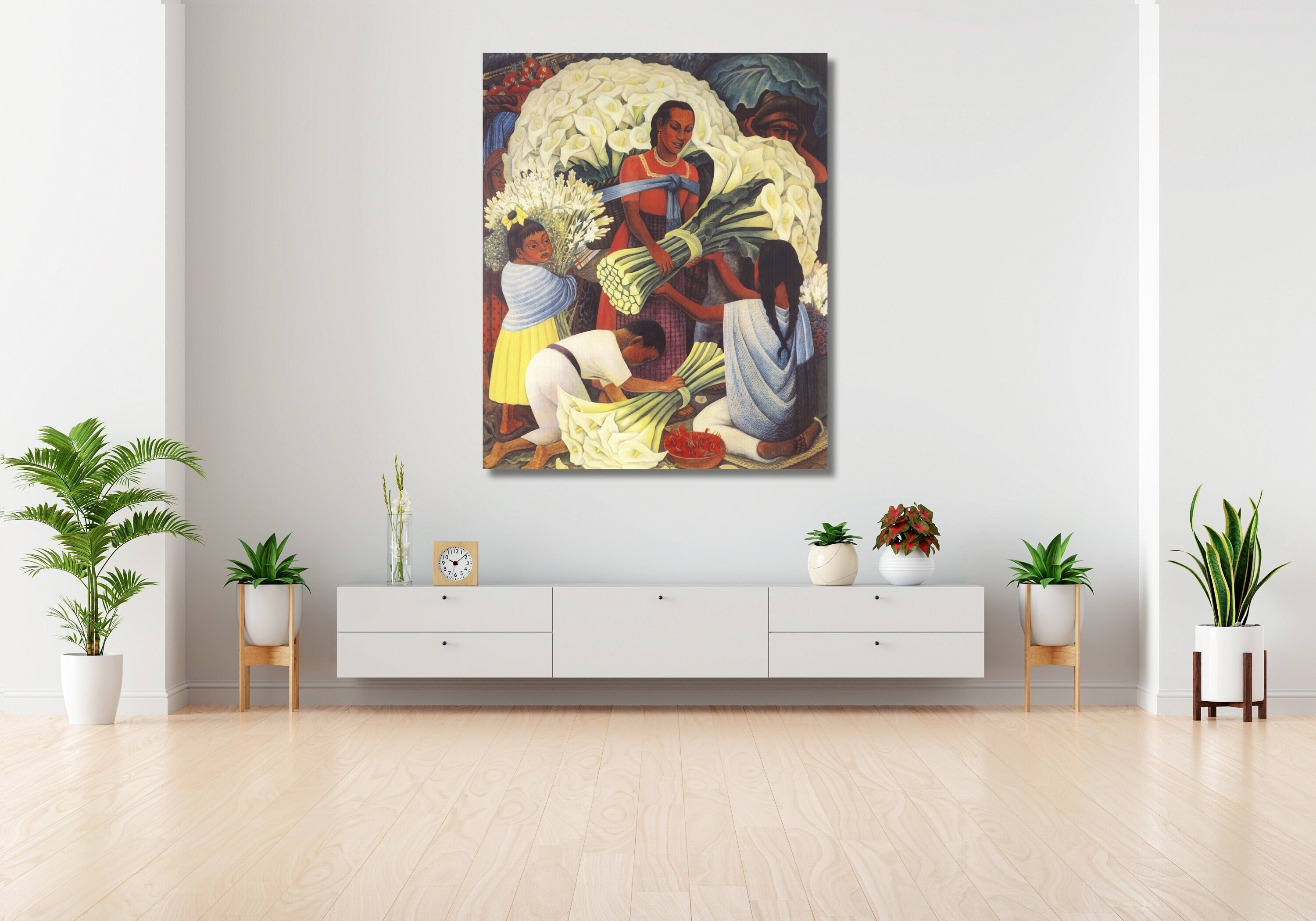 Diego Rivera Flower Carrier Wall Art, Diego Rivera Art Exhibition the ...