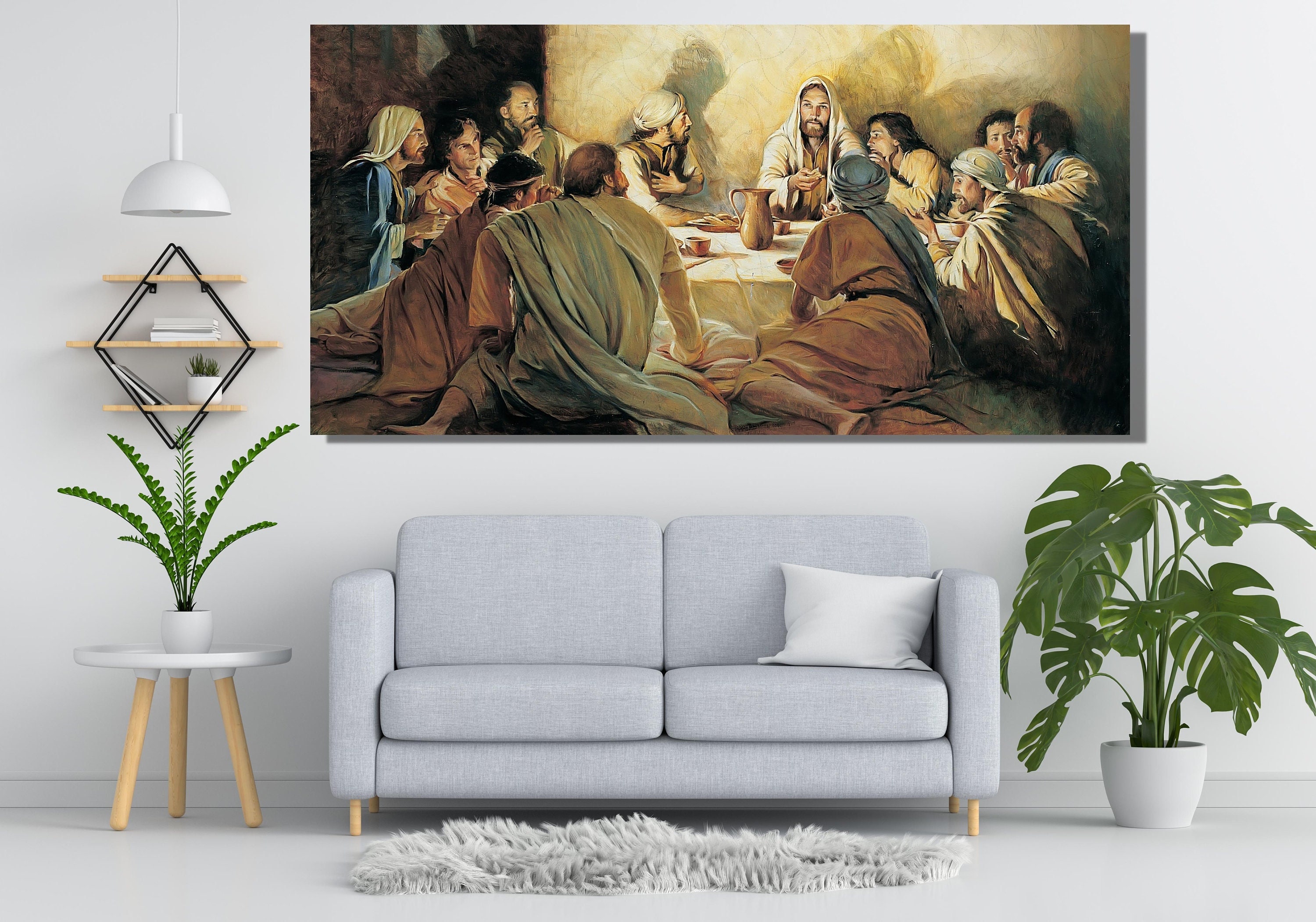 Last Supper Wall Decor Last Supper Canvas Wall Art Last Supper Wall ...
