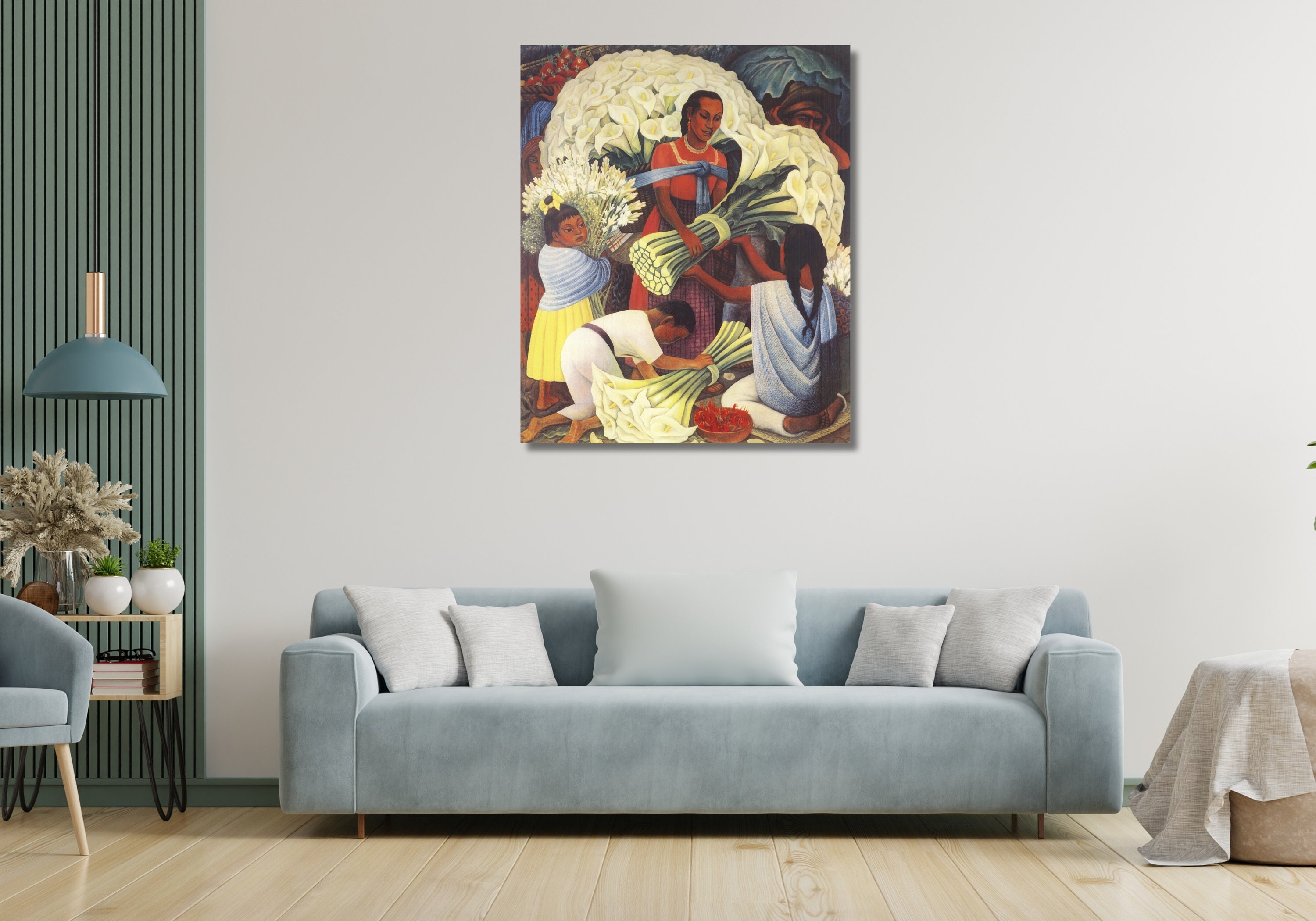 Diego Rivera Flower Carrier Wall Art, Diego Rivera Art Exhibition the ...
