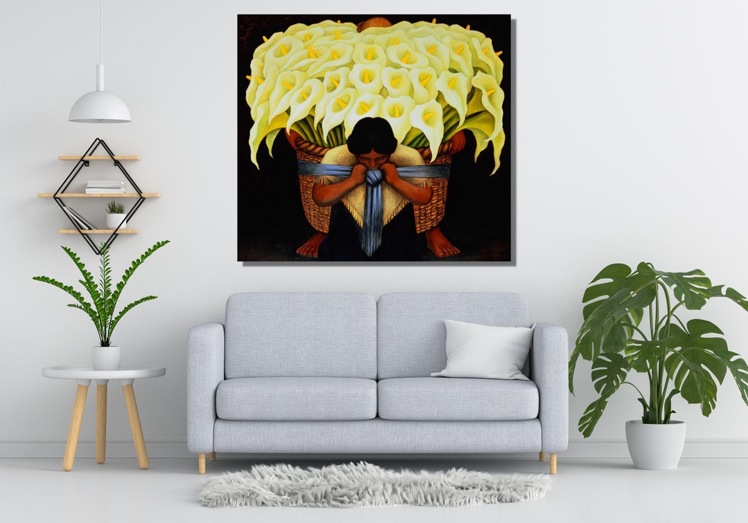 DIEGO RIVERA Flower Carrier Modern Canvas Wall Decor Art Poster / Diego ...