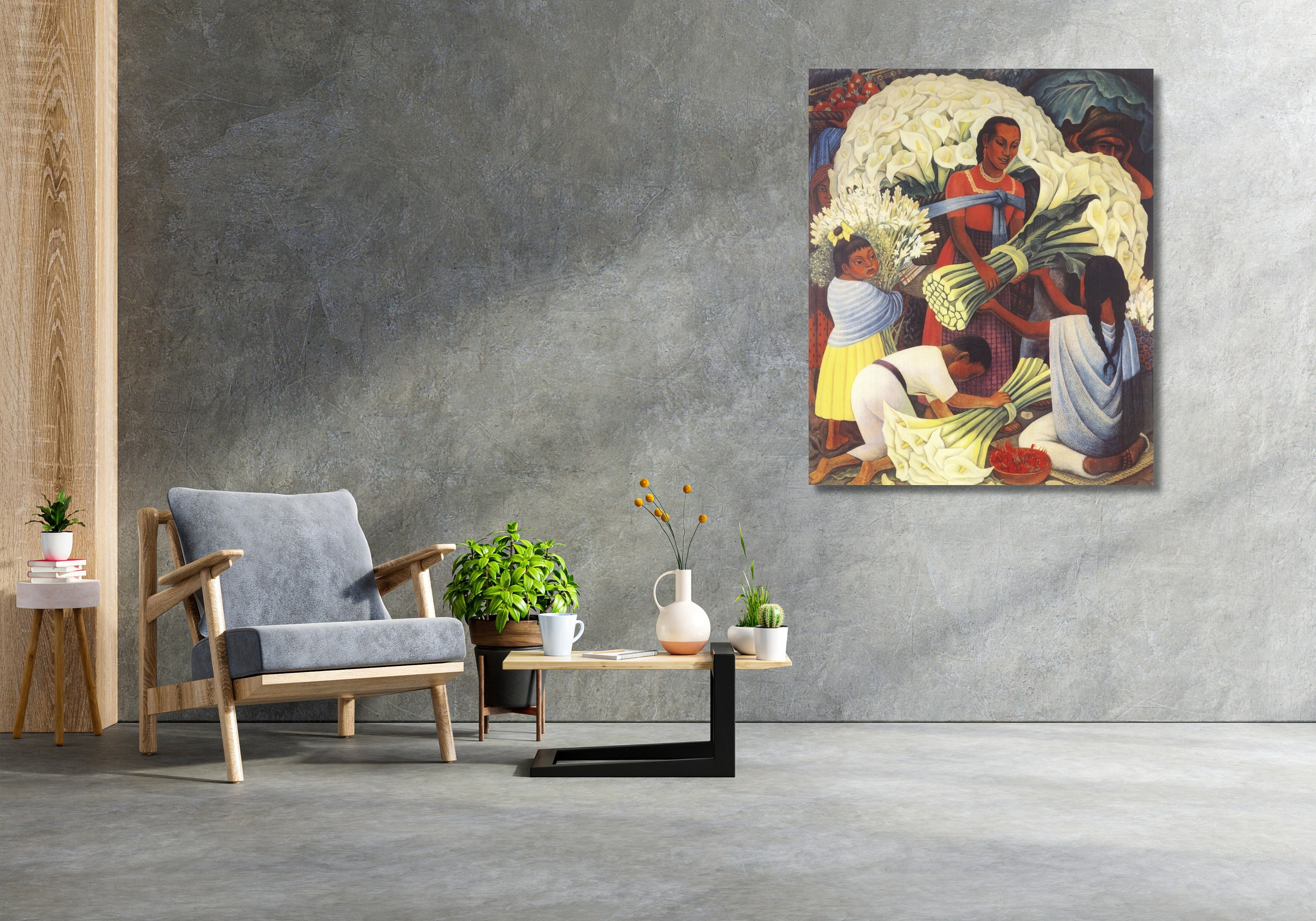 Diego Rivera Flower Carrier Wall Art, Diego Rivera Art Exhibition the ...