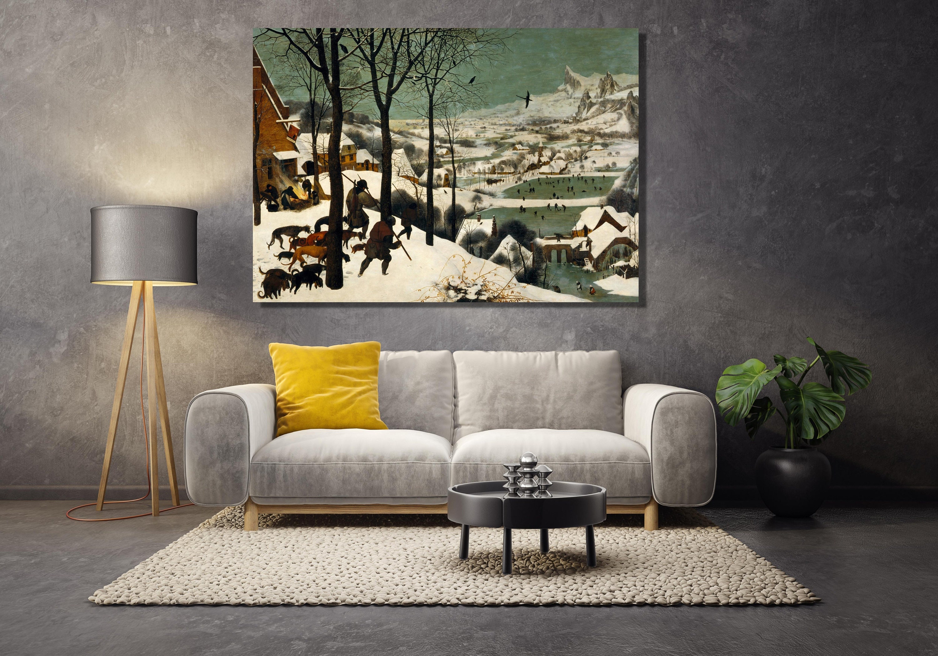 Pieter Bruegel the Hunters in the Snow 1565 Canvas Wall Art Print ...