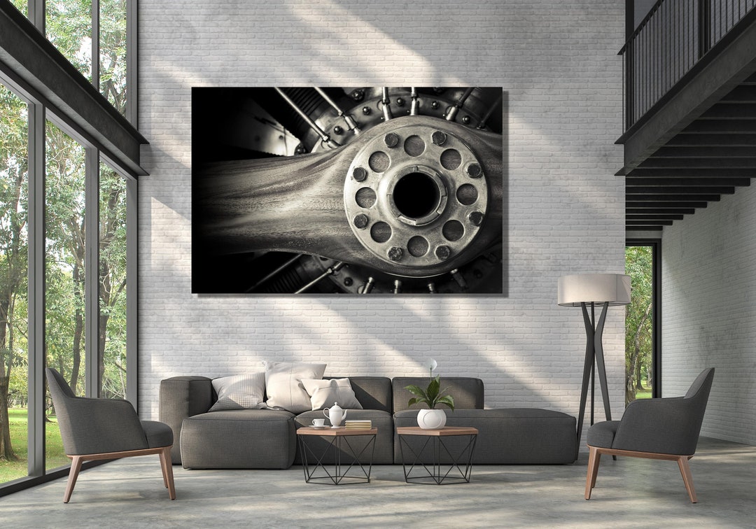 Airplane Propeller Canvas Wall Art, Airplane Propeller Canvas Poster ...