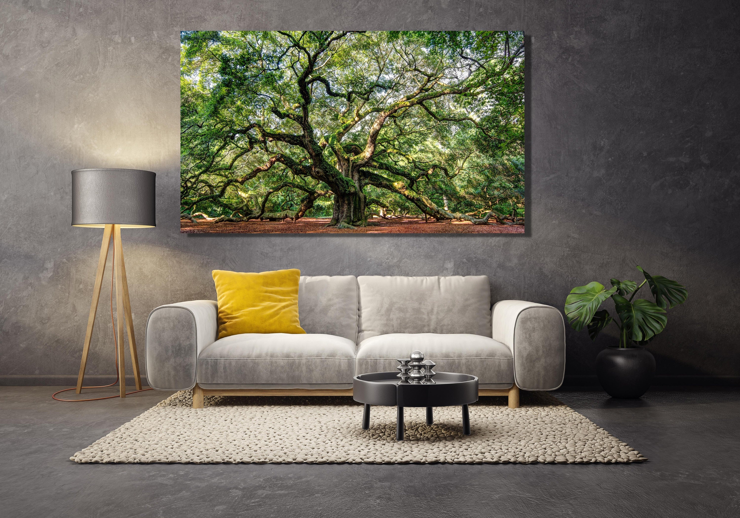 Angel Oak Tree Canvas Wall Art Large Canvas Wall Art Old Tree Print ...