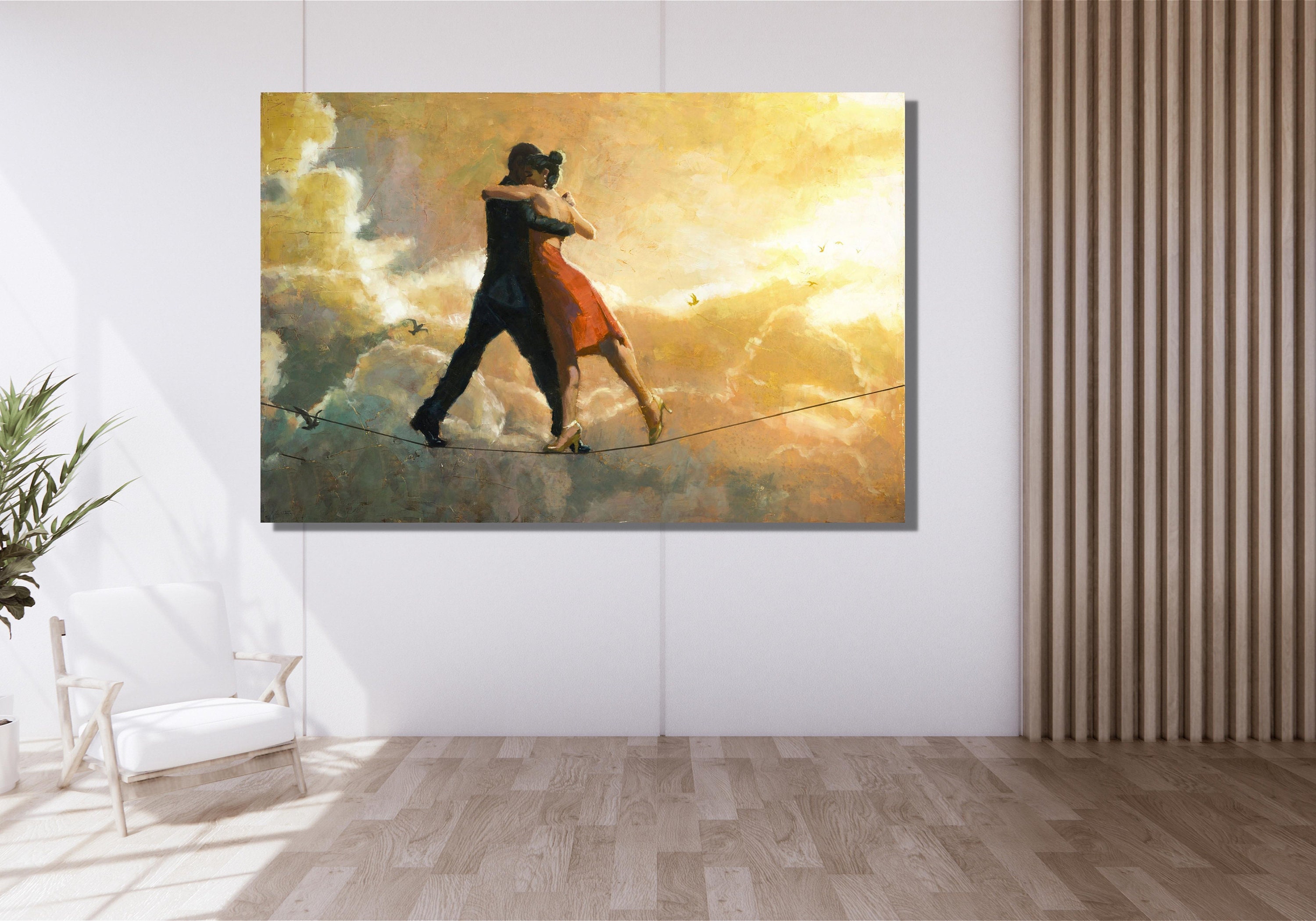 Tango Canvas Wall Art Tango Couple Print Dance Poster - Etsy