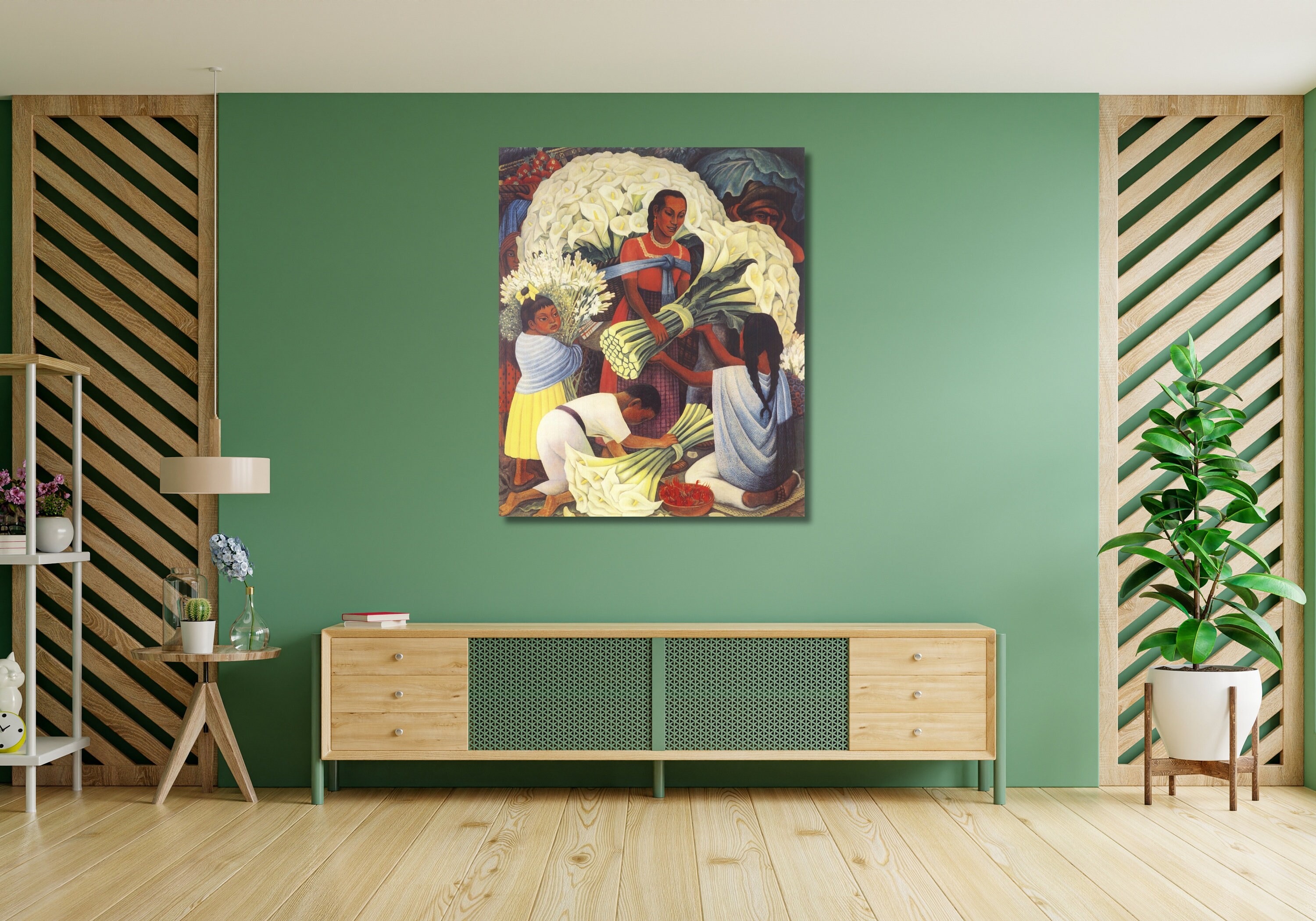 Diego Rivera Flower Carrier Wall Art, Diego Rivera Art Exhibition the ...