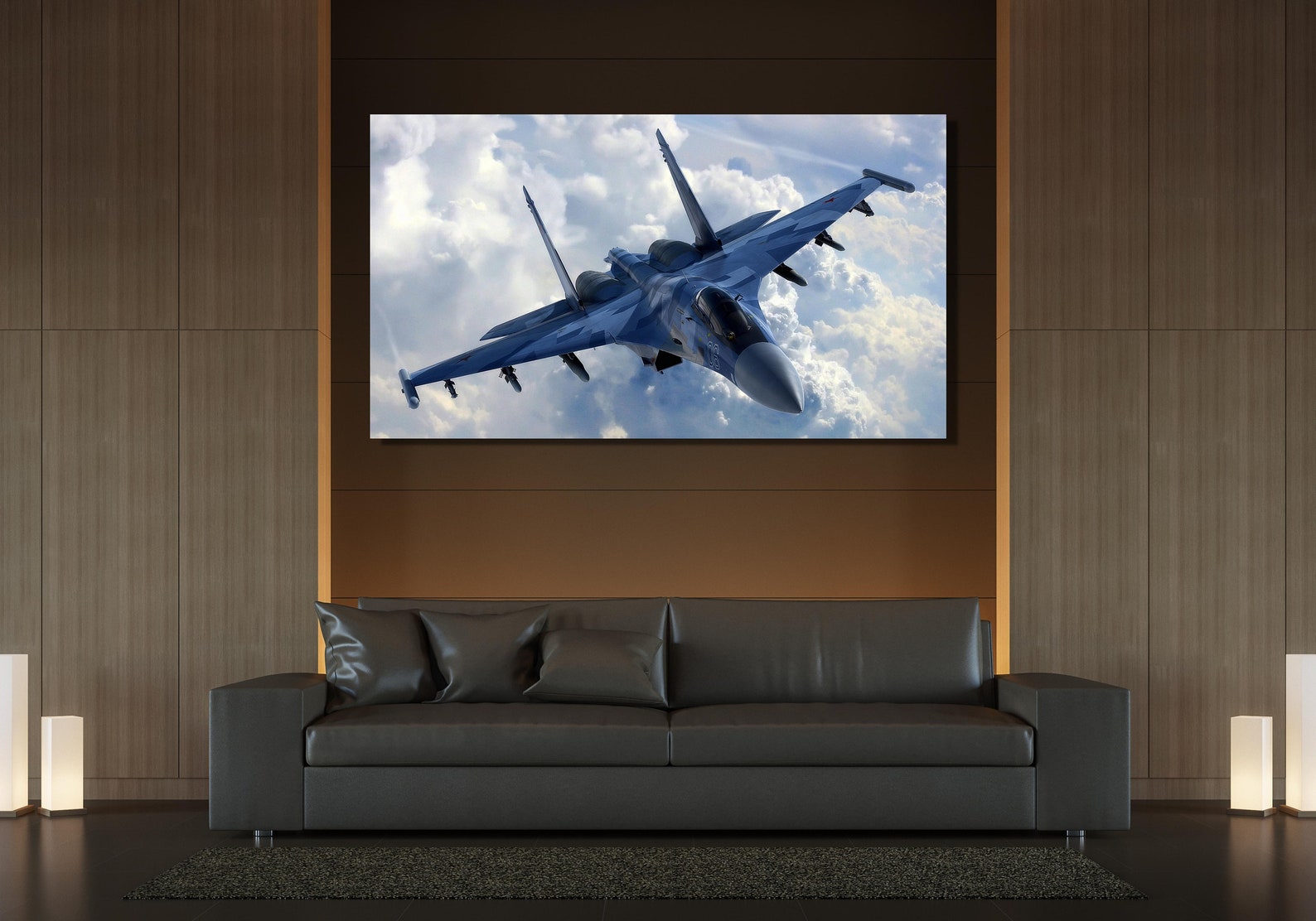 F-16 Falcon Fighter Jet Canvas Wall Art F-16 Military Plane Pattern ...