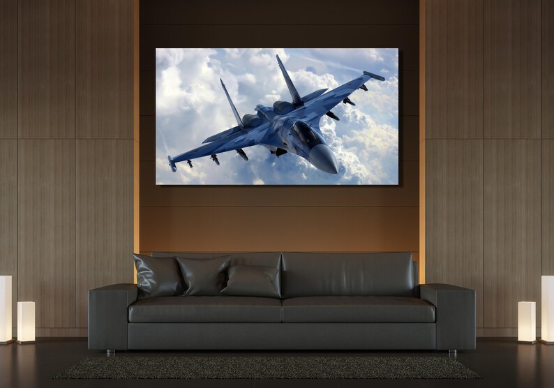 F-16 Falcon Fighter Jet Canvas Wall Art F-16 Military Plane Pattern ...