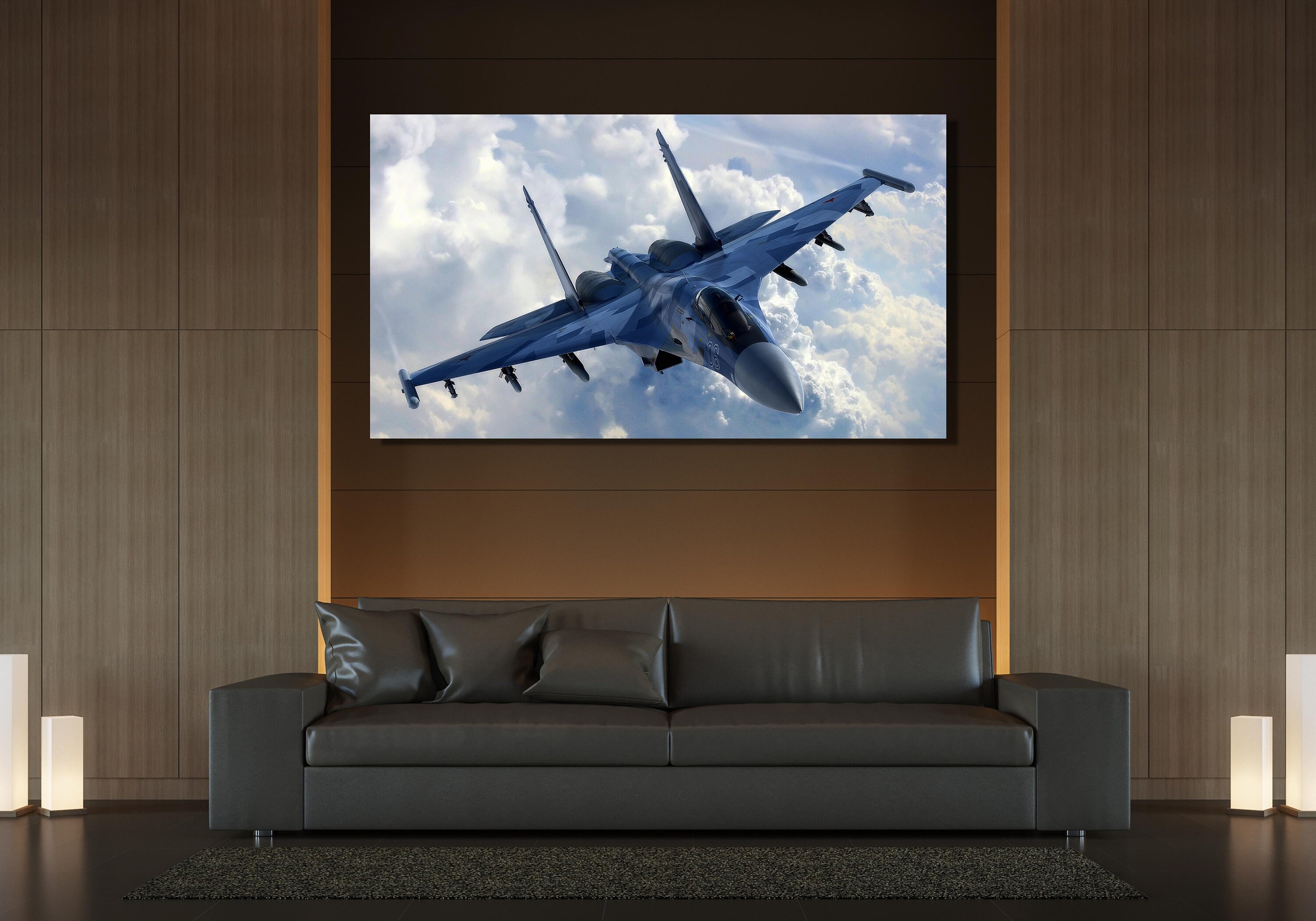 F-16 Falcon Fighter Jet Canvas Wall Art F-16 Military Plane Pattern ...