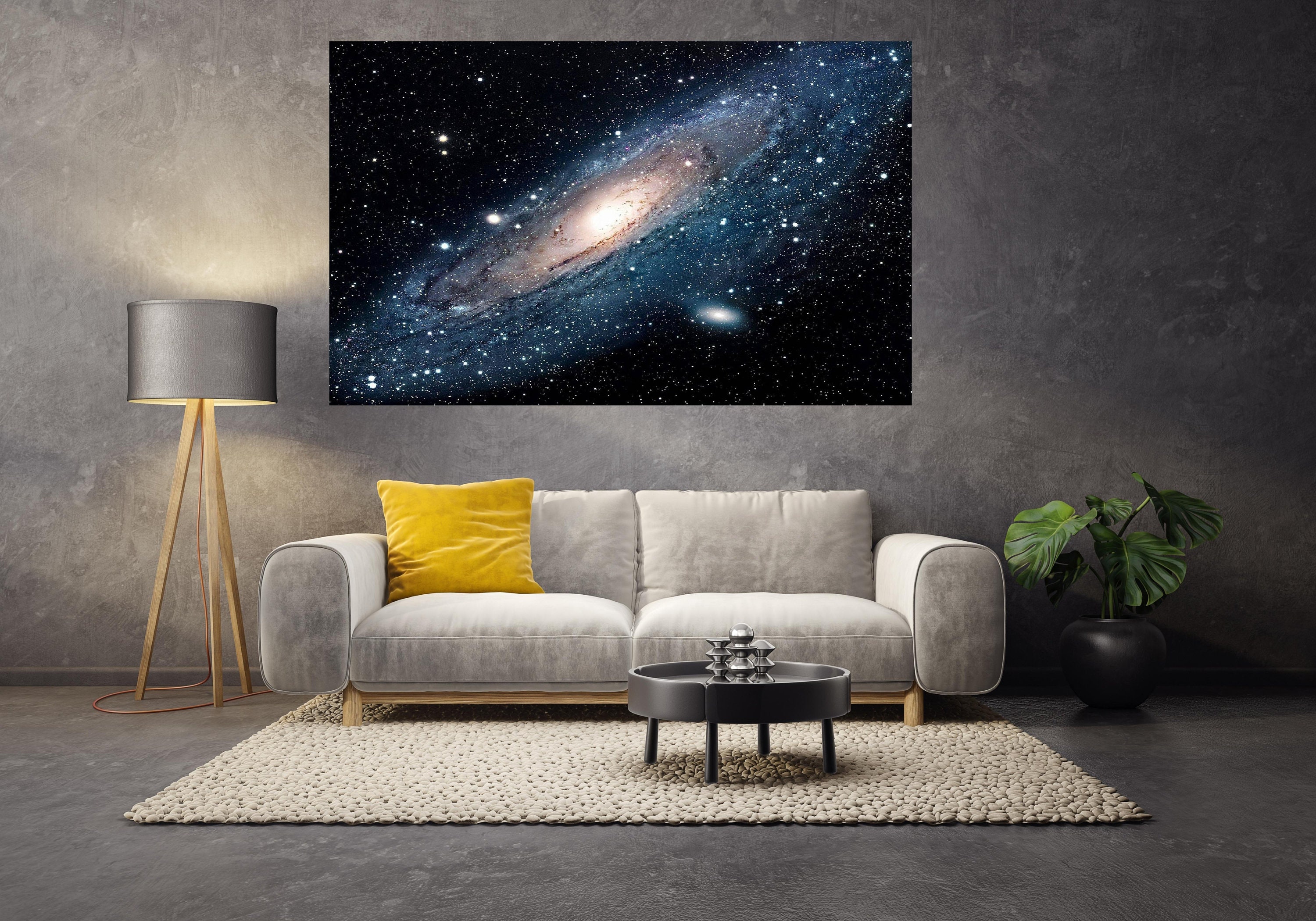 Nasa Andromeda Space Galaxy Galaxies CANVAS WALL ART Interacting ...