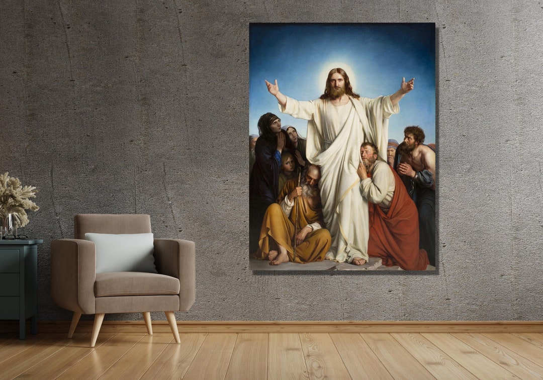 Carl Bloch Christus Consolator Canvas Wall Art Print Consolator ...