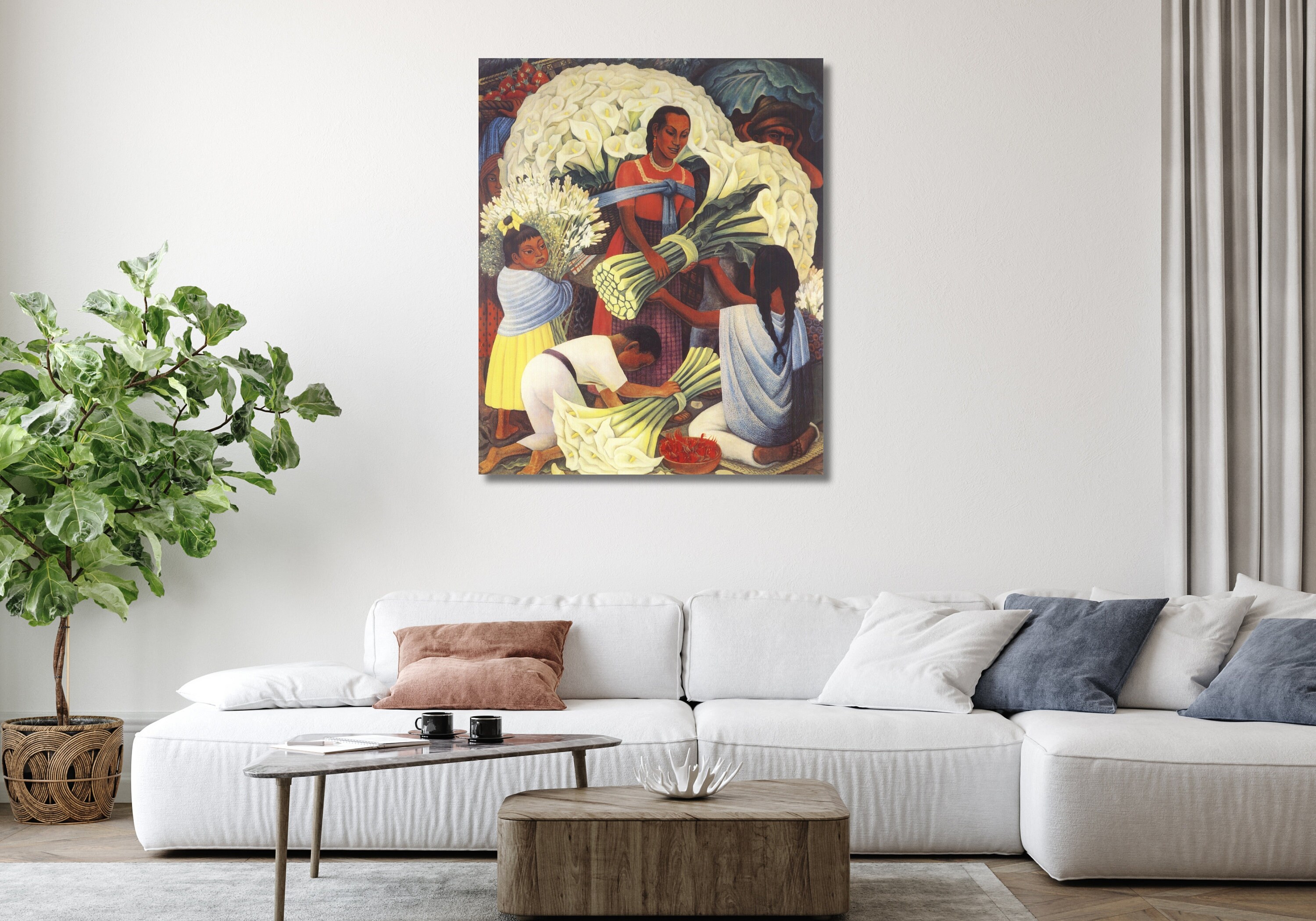 Diego Rivera Flower Carrier Wall Art, Diego Rivera Art Exhibition the ...
