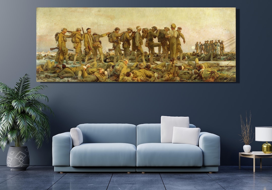 John Singer Sargent Gassed (1919) Canvas Wall Art John Singer Sargent ...