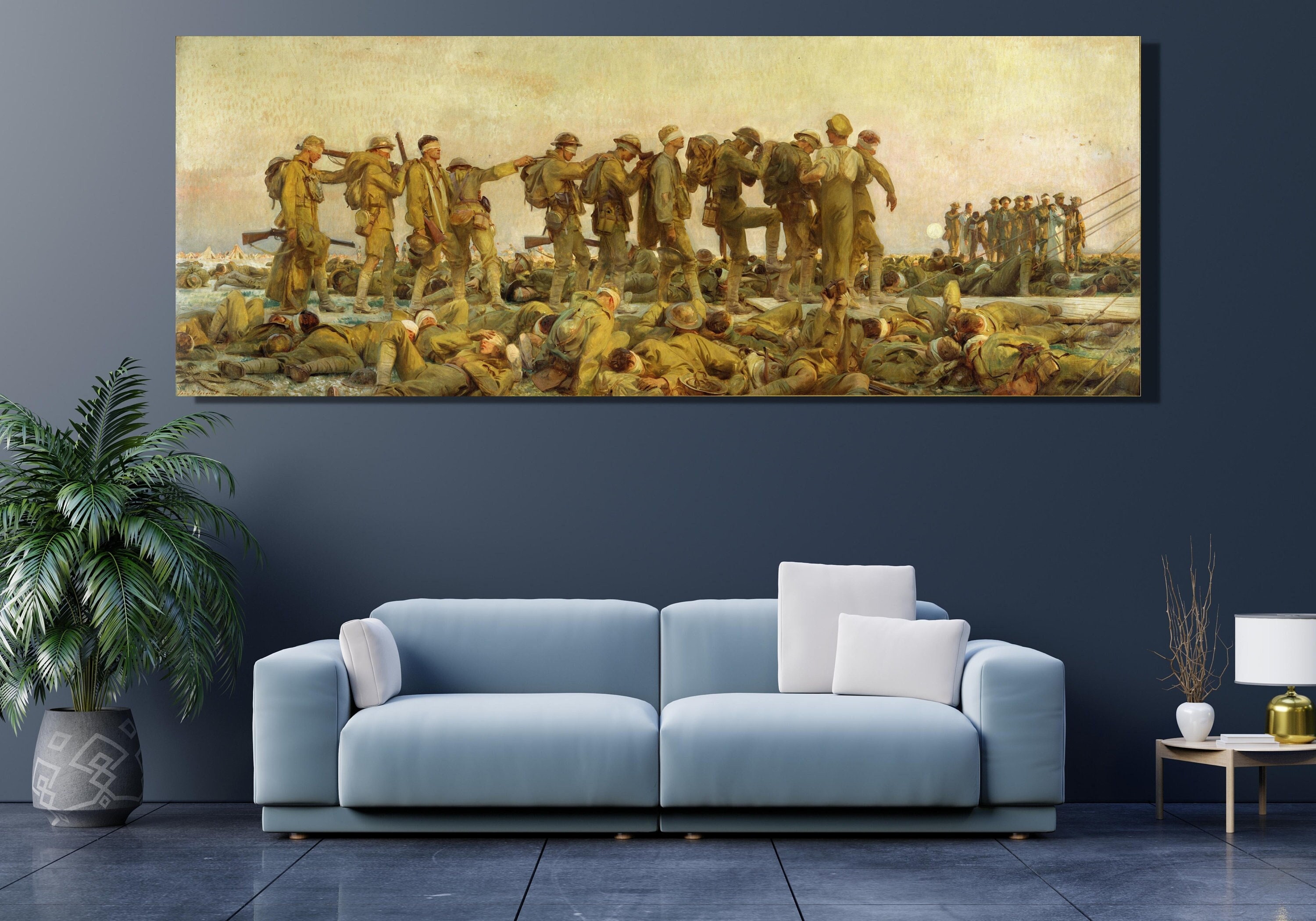 John Singer Sargent Gassed 1919 Canvas Wall Art John Singer - Etsy