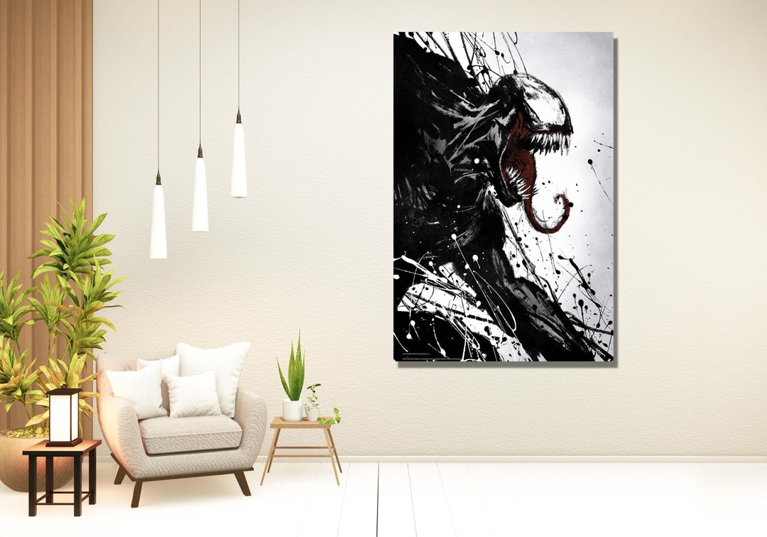 Venom Art Print, Venom Canvas Wall Art, Venom Poster, Venom Print ...