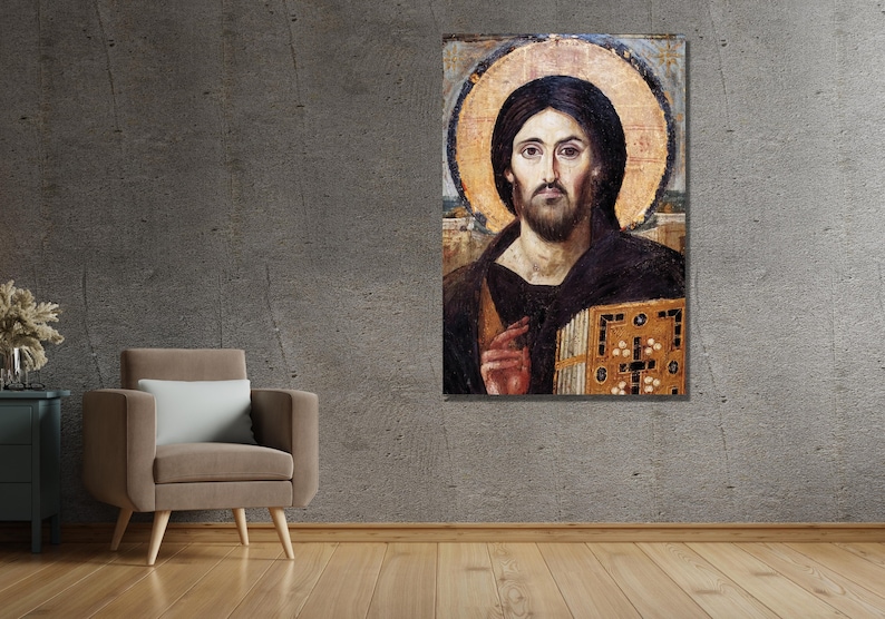 The Christ Pantocrator of St. Catherine's Monastery at Sinai Canvas ...
