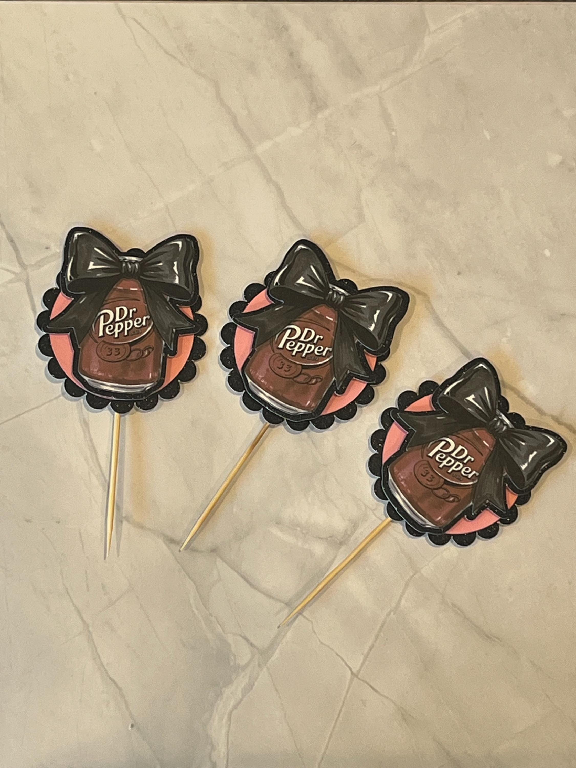 Dr Soda Pop Preppy Cupcake Topper Pepper - Etsy