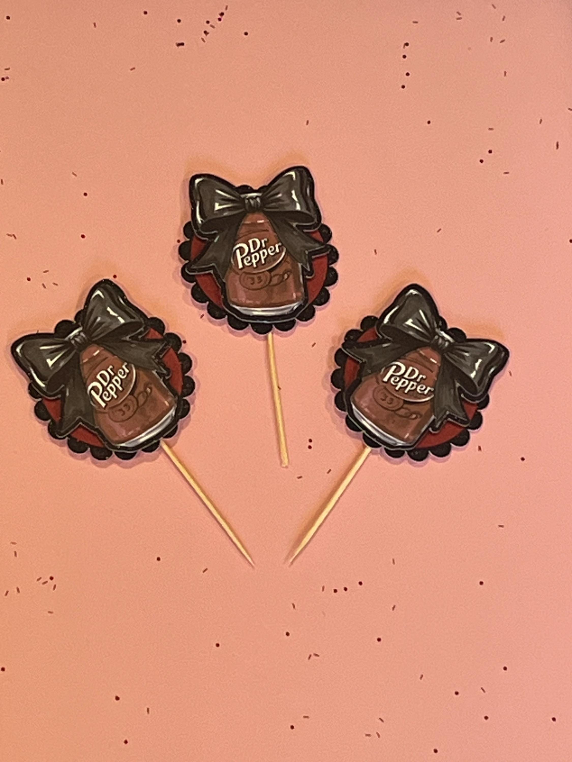 Dr Soda Pop Preppy Cupcake Topper Pepper - Etsy