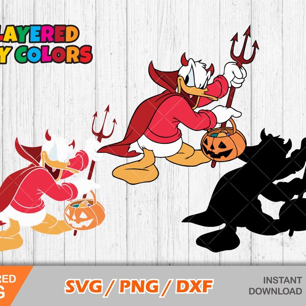 Donald Duck Svg - Etsy