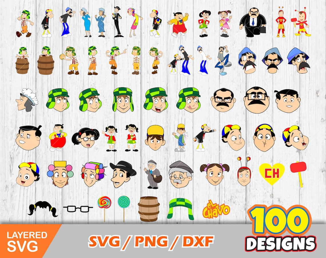 El Chavo Del Ocho Clipart Bundle Svg Cut Files for Cricut / - Etsy Canada
