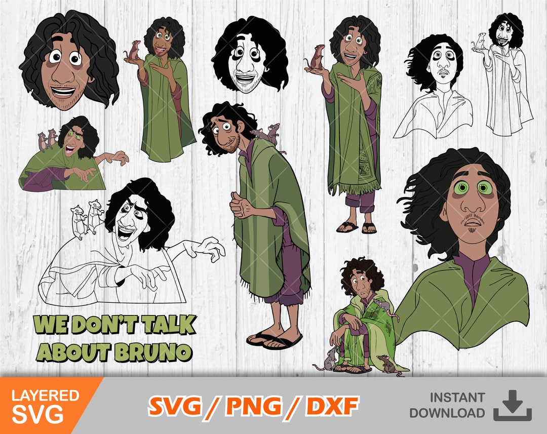 Encanto Bruno Clipart Bundle, Bruno Madrigal Svg Cut Files for Cricut ...