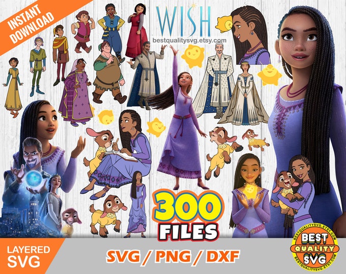 Star Disney Wish Sticker / Wishing Star Stickers / Disney Asha Princess ...