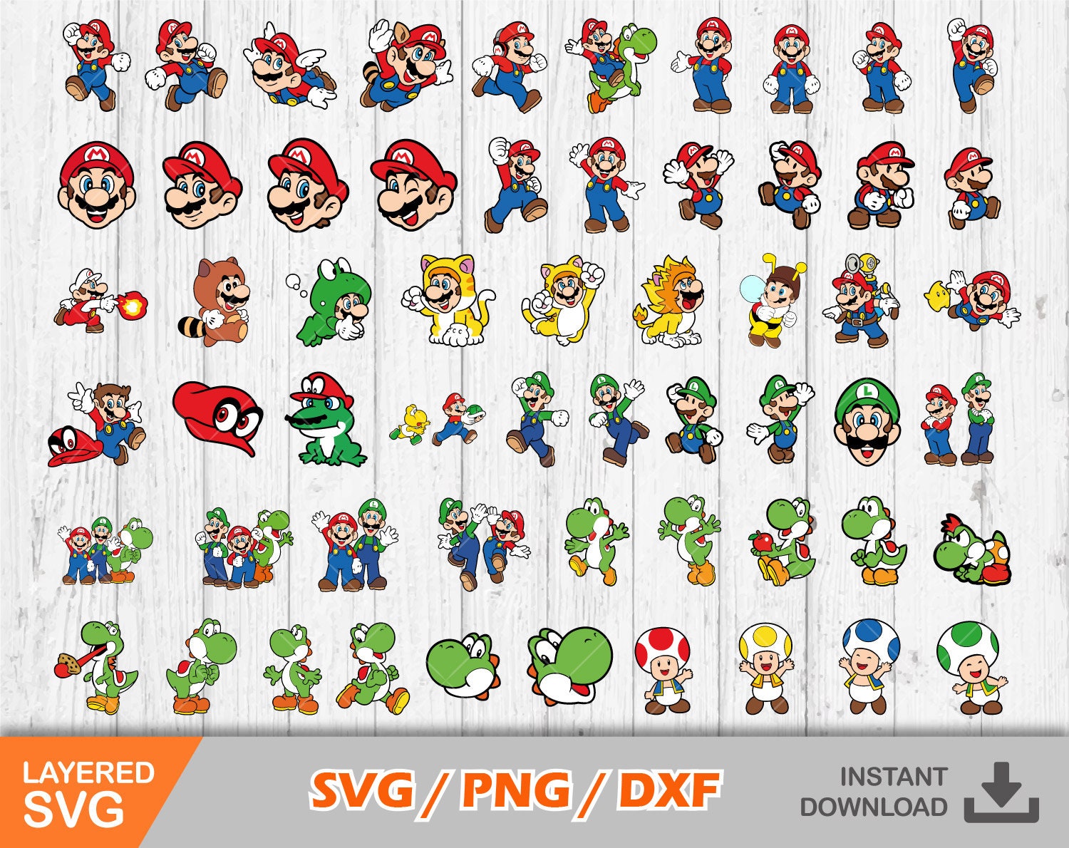 Mario Clipart Bundle Alphabet Mario SVG Cut Files for - Etsy Canada