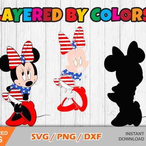 Mickey and Friends 4th of July Clipart Set, Happy Fourth of July Svg ...