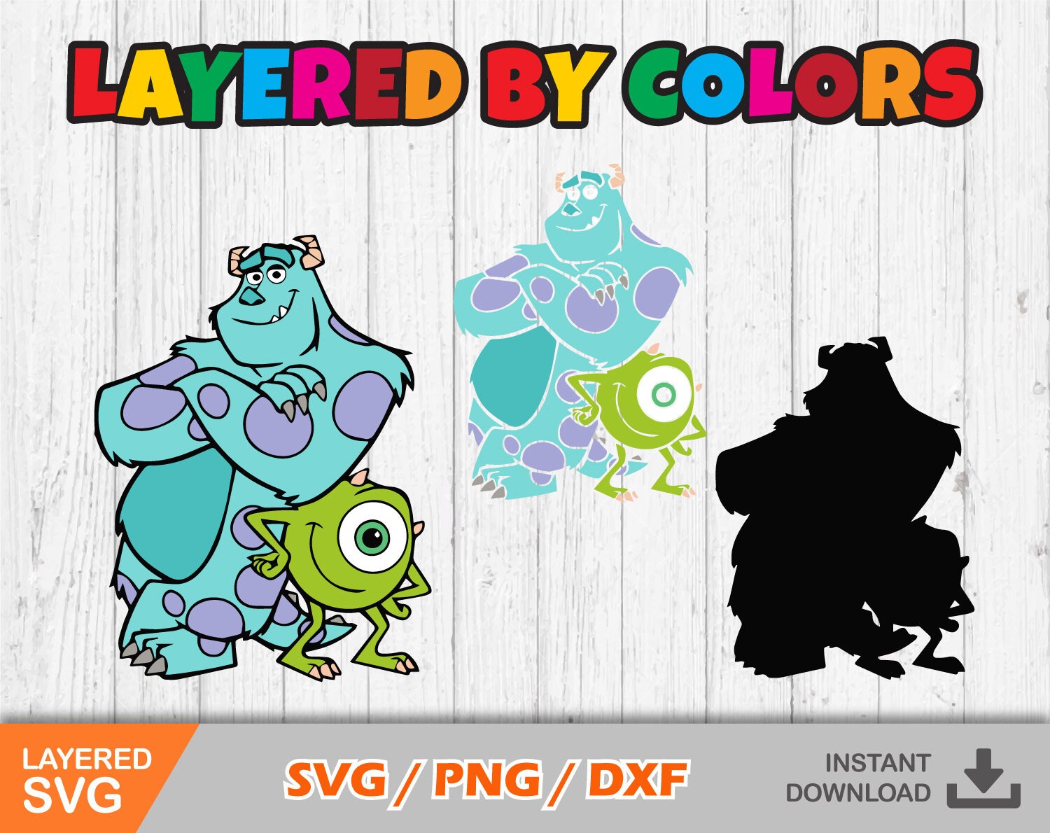 Monsters Inc Clipart Bundle Monsters Inc SVG Cut Files for - Etsy Canada