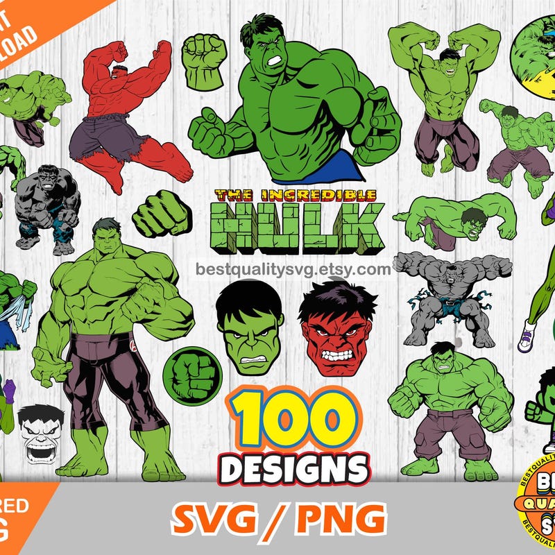 Hulk Svg - Etsy