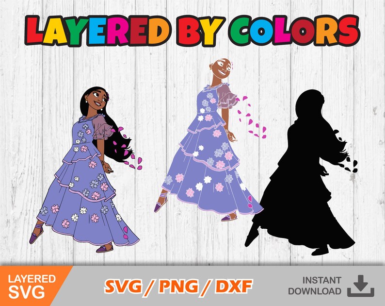 Encanto Isabela Clipart Set SVG Cut Files for Cricut / - Etsy