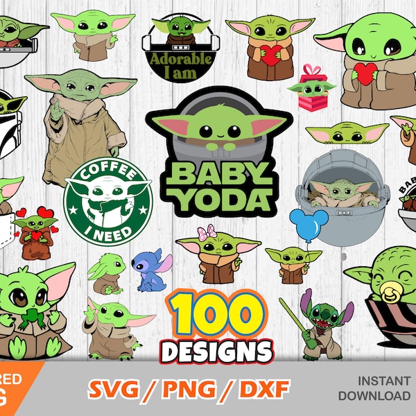 Baby Yodas Clipart - Etsy