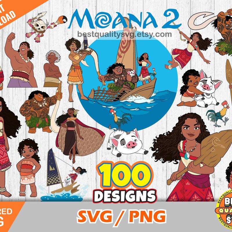 Moana Stencil - Etsy