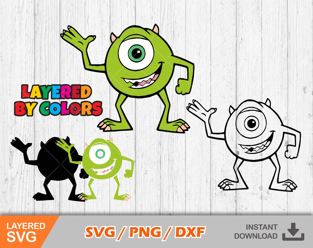 Monsters Inc Mike Clipart, Monsters Inc Svg Cut Files for Cricut ...