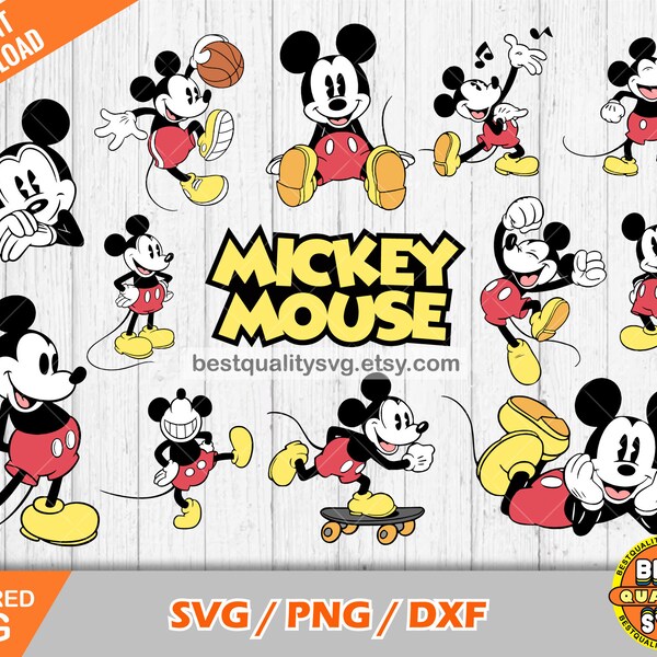 Mickey Svg - Etsy