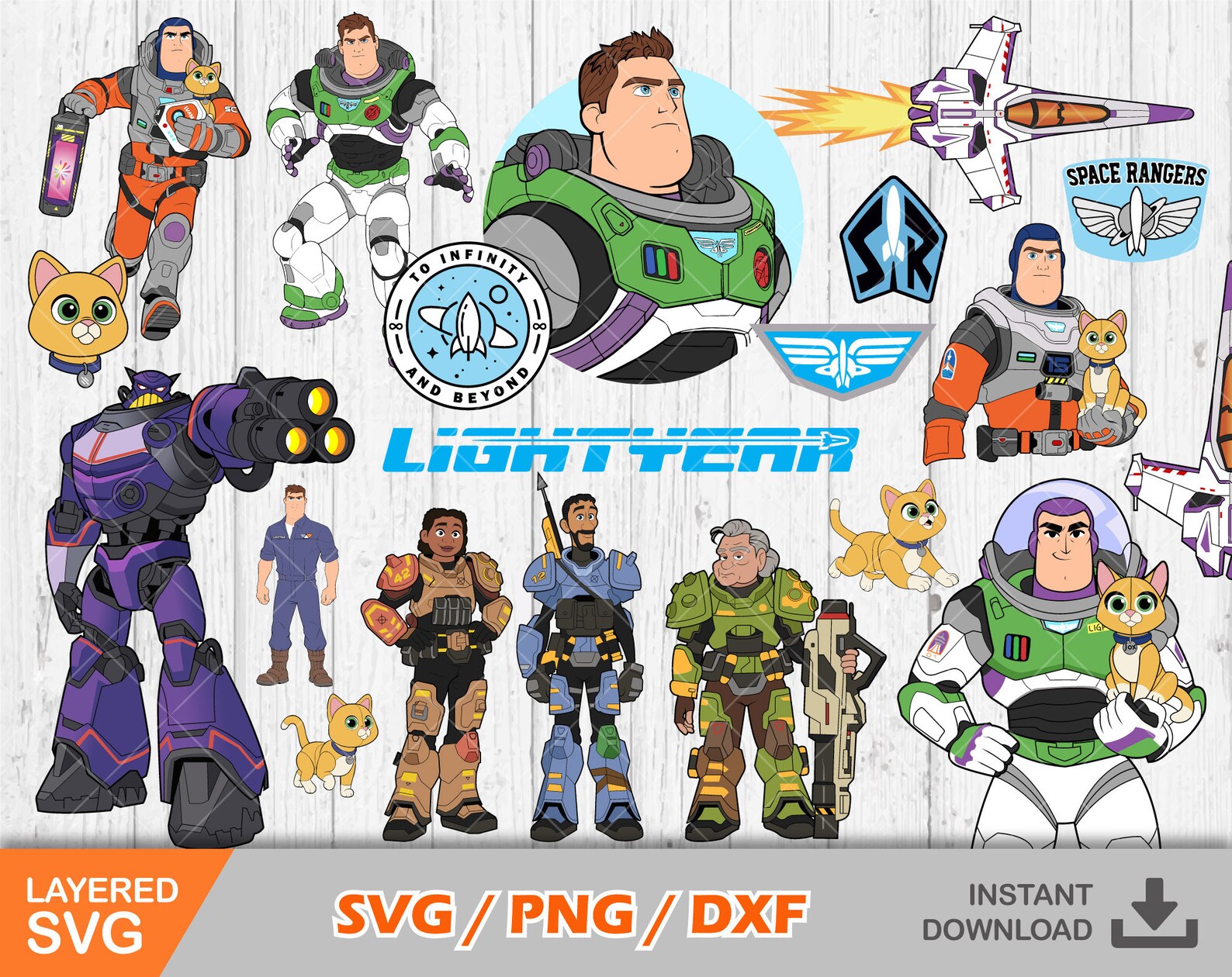 Lightyear Clipart Bundle Lightyear Svg Cut Files for Cricut / - Etsy