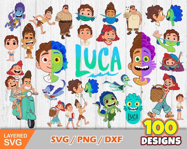 Luca Clipart Bundle Luca SVG Cut Files for Cricut / - Etsy