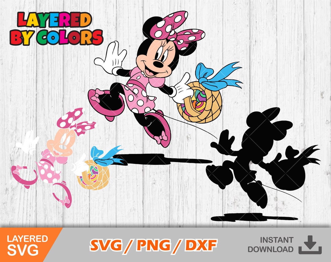Mini Mouse Easter Svg Clipart, Easter Svg Cut Files for Cricut ...