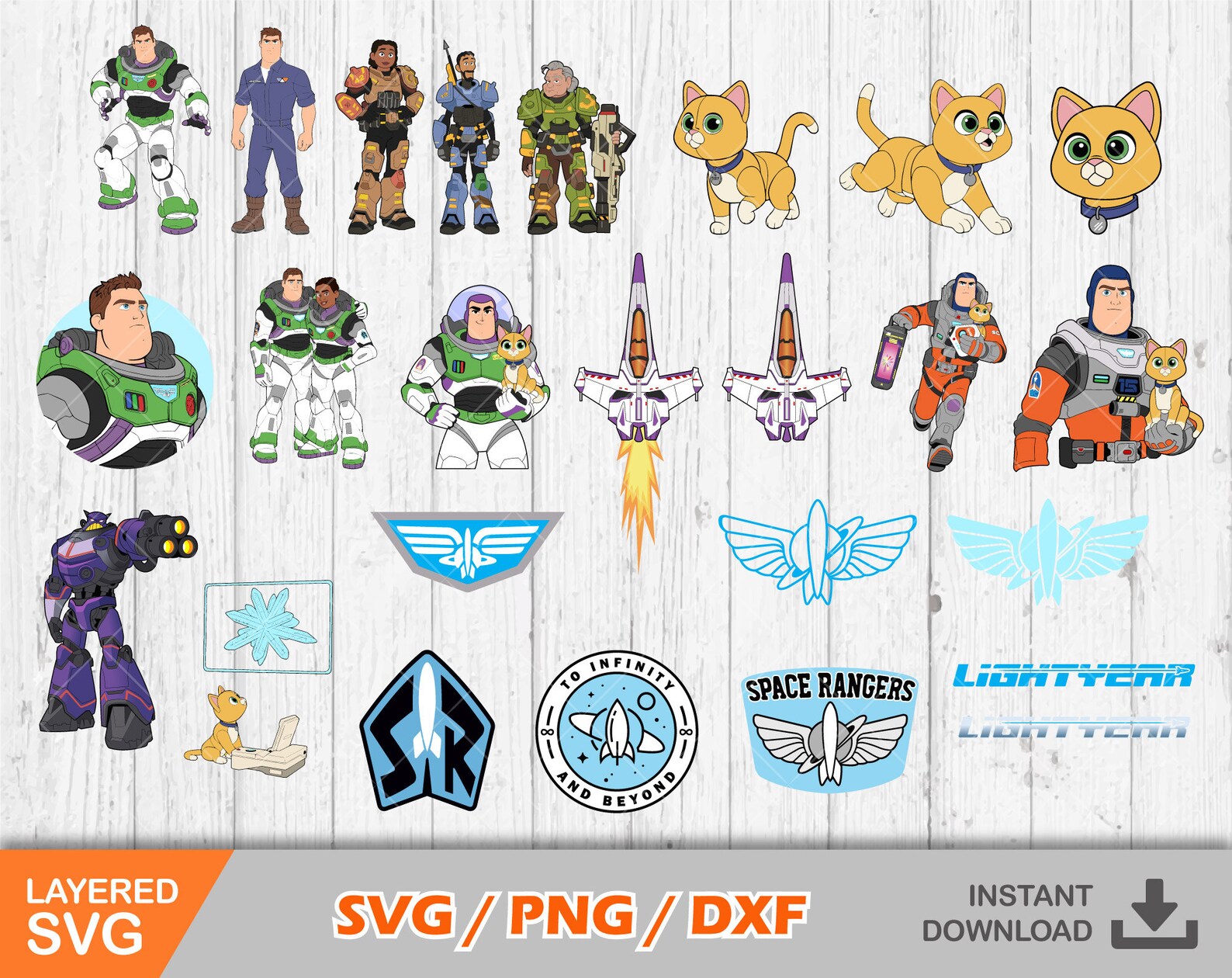 Lightyear Clipart Bundle Lightyear Svg Cut Files for Cricut / - Etsy