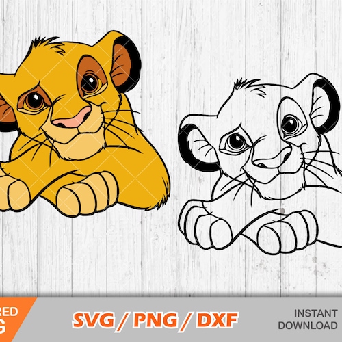 Lion King Simba Clipart Simba Svg Cut Files for Cricut / - Etsy
